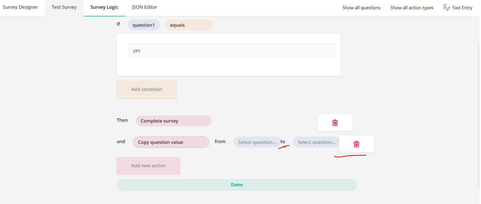 Creator V2: Minor UI Alignment issue on Logic Tab when adding actions ...