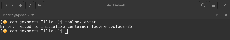 "Error: host directory cannot be empty" when running "toolbox create" as non-root user · Issue ...