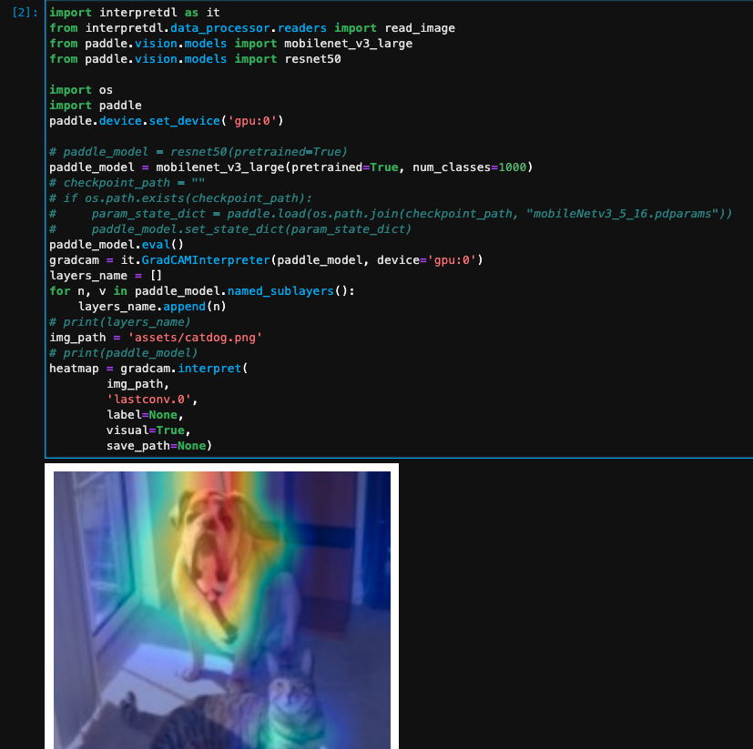 Failed to apply gradcam on mobileNetv3-large · Issue #65 · PaddlePaddle/InterpretDL · GitHub