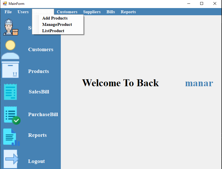 Github Manarismail Windows Form Application For Managing Sales Supermarket