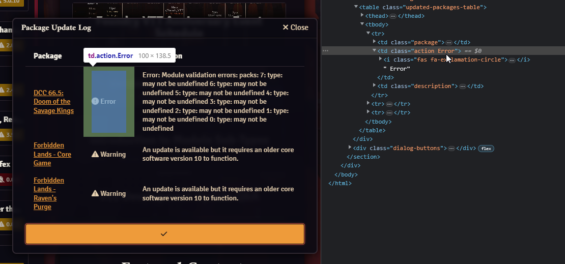 "Error" string is leaked into element class · Issue #9478 · foundryvtt/foundryvtt · GitHub