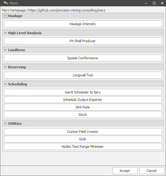 GitHub - precision-mining-consulting/merz: Mining Consulting Tooling