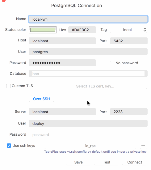 Cannot Set Ssh Port To Anything Other Than 22 · Issue 233 · Tableplus Tableplus · Github