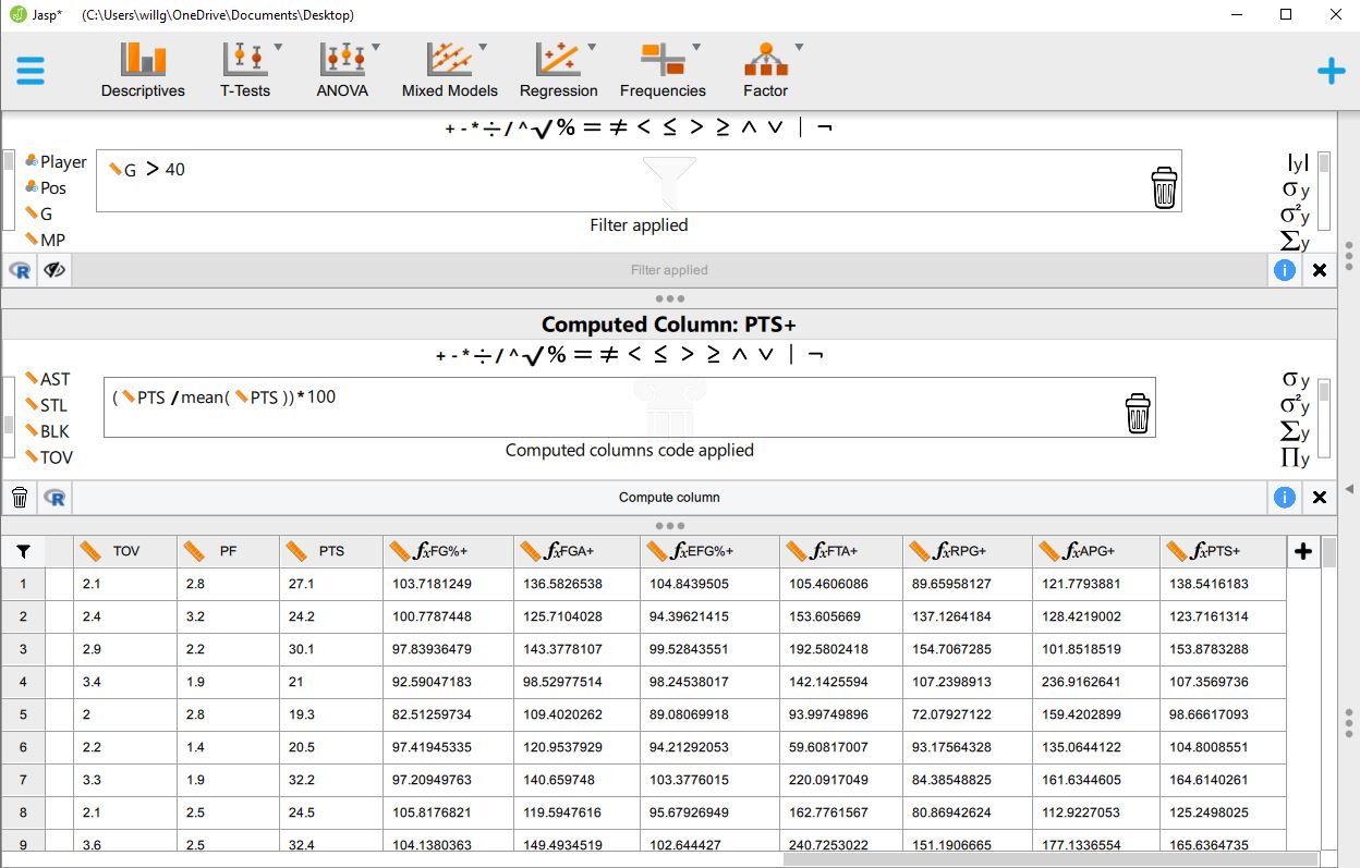 [Bug]: Filtered out Stats applied to averages · Issue #2208 · jasp-stats/jasp-issues · GitHub