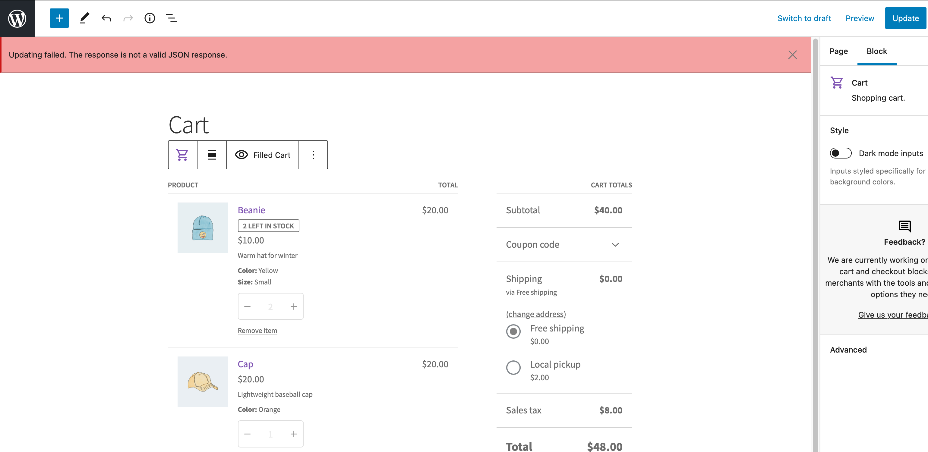 Mysql Syntax Error In Frontend When Using Mariadb · Issue 5303 · Woocommercewoocommerce Blocks