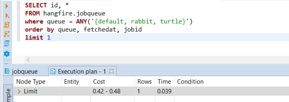 Dequeue query cost is expensive when job queue table contains more than ... Dequeue query cost is expensive when job queue table contains more than ...