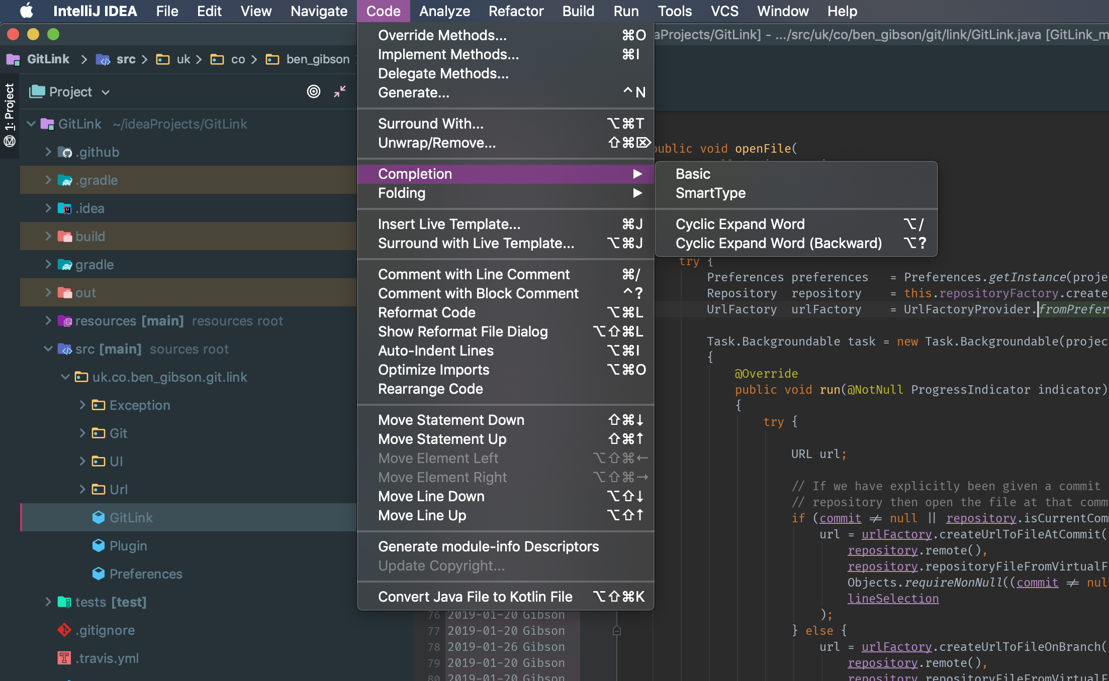 Missing functionality of copying link to clipboard · Issue #85 · ben-gibson/GitLink · GitHub