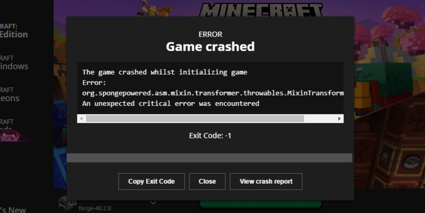 Crash when trying open the game (1.18.2) · Issue #113 · ClumsyAlien/TimelessandClassics_Reforged ...