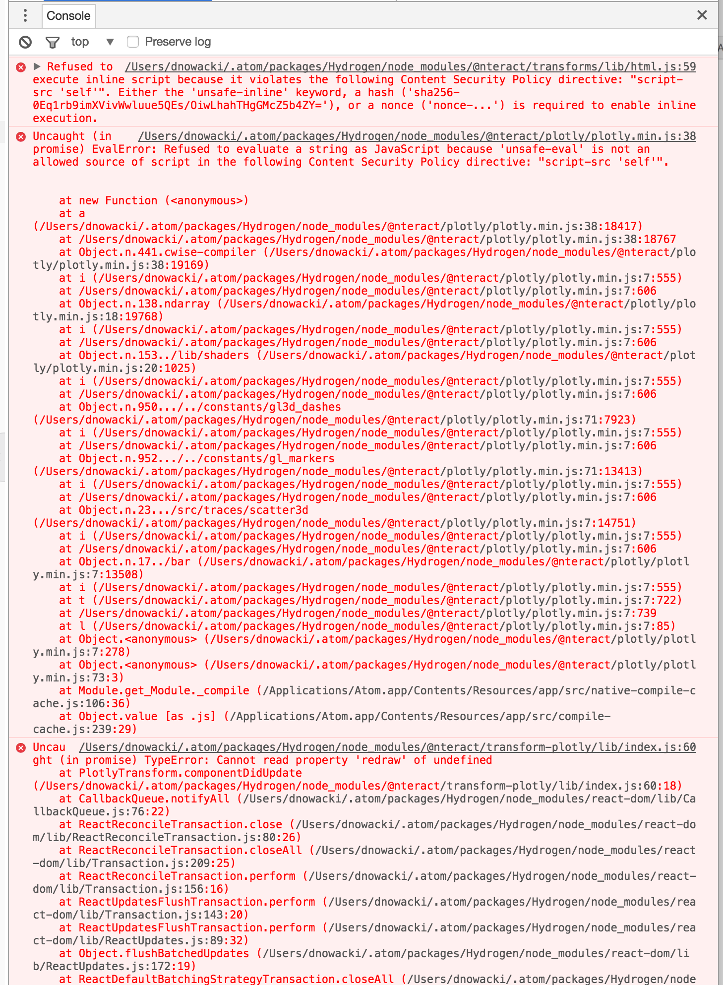 Plotly does not work with python (Content Security Policy), redux · Issue #982 · nteract ...