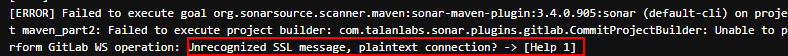 Unrecognized SSL message, plaintext connection? · Issue #84 · gabrie-allaigre/sonar-gitlab ...