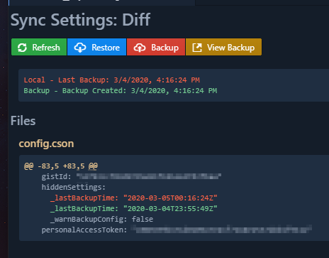 Telling me to restore settings every time I open a window · Issue #497 · atom-community/sync ...