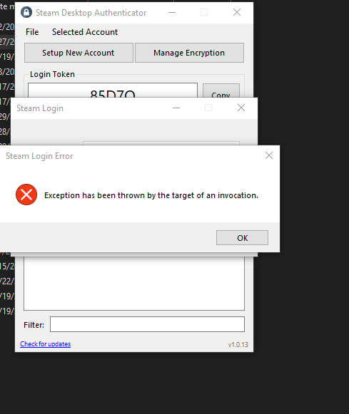 Steam login error · Issue #923 · Jessecar96/SteamDesktopAuthenticator · GitHub