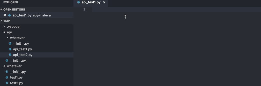 Relative import 'Go to definition' is wrong when the folder matches an ...