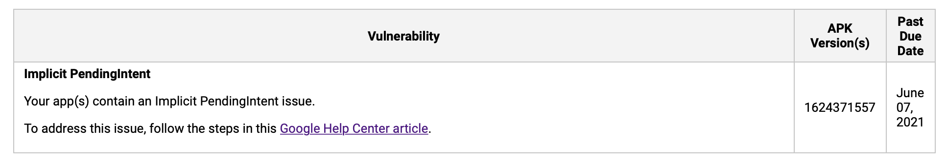 Google play console rejected, PendingIntent issue · Issue #1043 · react-native-share/react ...