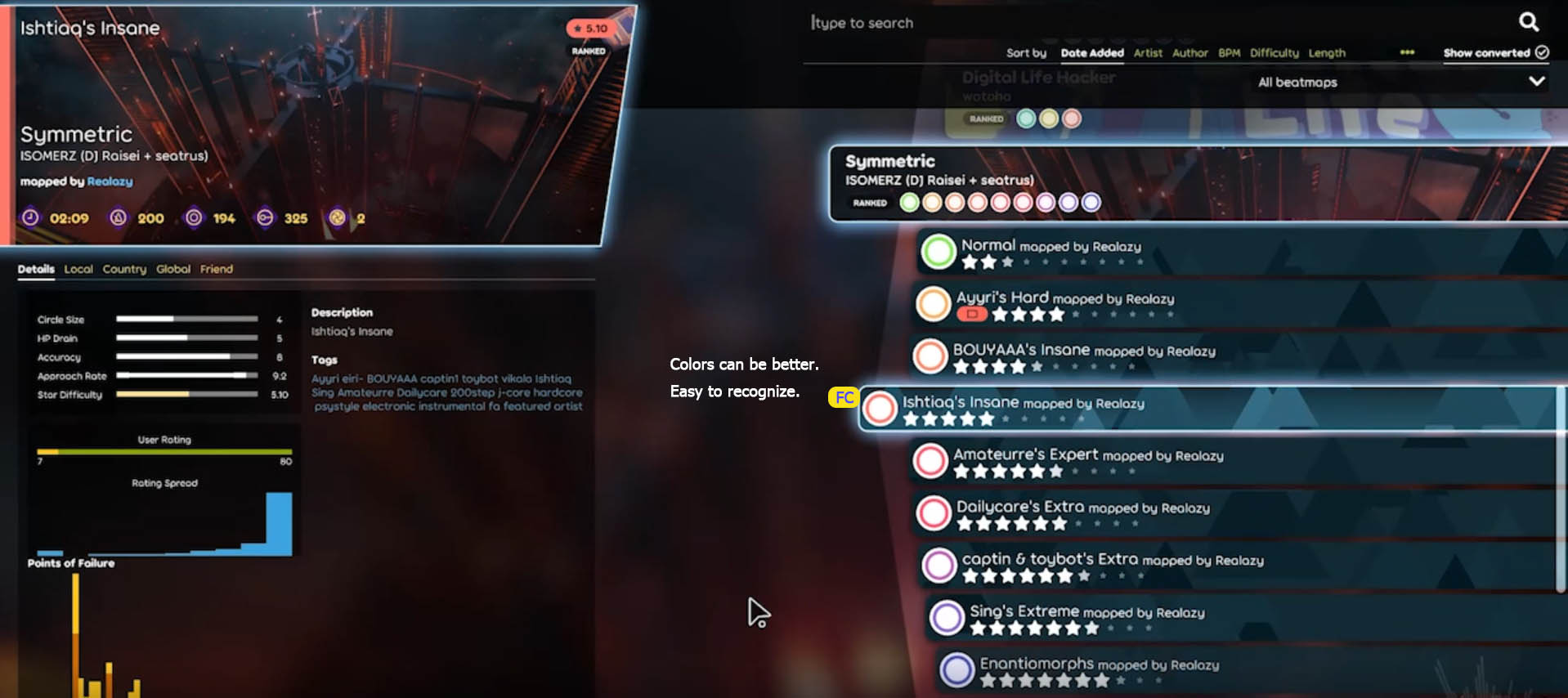 Highlight full combo maps in the map select · ppy osu · Discussion ...
