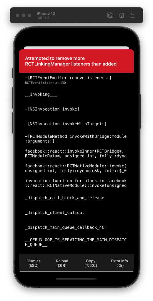 After upgrading to v0.65.1 i get the following warning on iOS ...