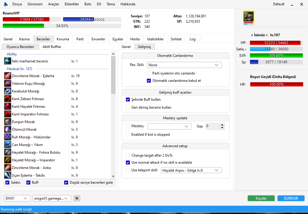 ŞEHİRDE HIZLI KOŞMA SKİLİNİ BASMIYOR · Issue #665 · SDClowen/RSBot · GitHub