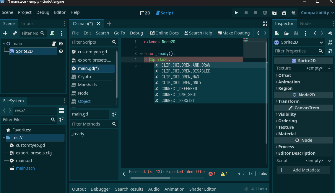 Script Editor auto completions sorting is broken · Issue #78296 · godotengine/godot · GitHub