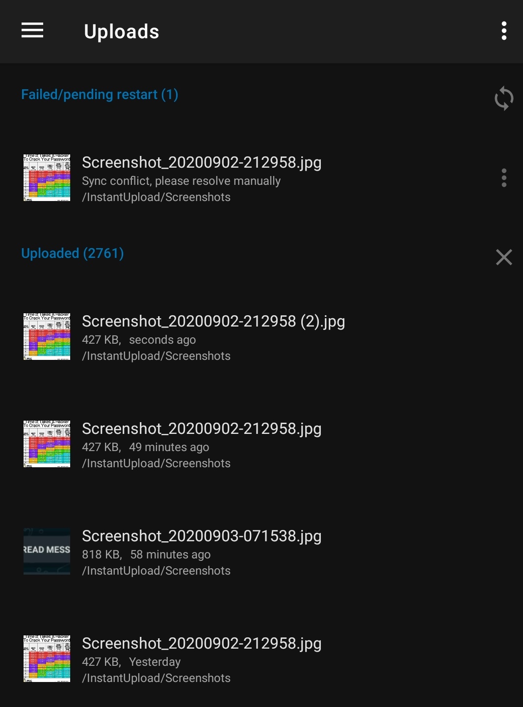 Autoupload file conflict loop · Issue #6887 · nextcloud/android · GitHub