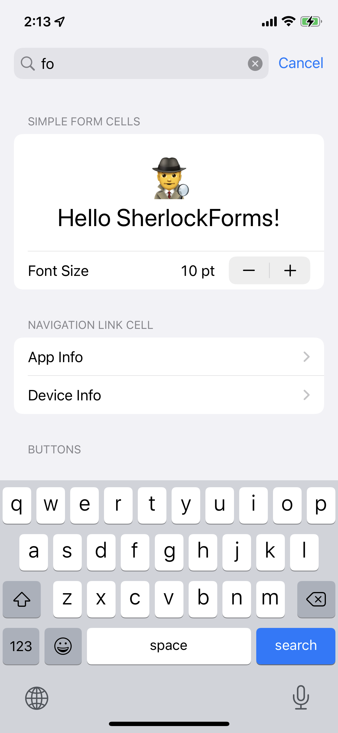 An Elegant SwiftUI Form Builder To Create A Searchable Settings And 