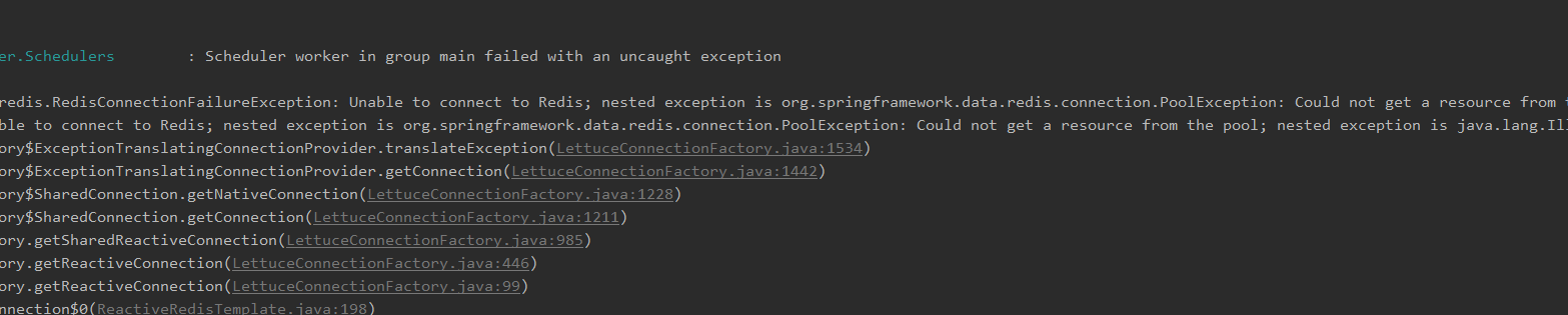 Unable to connect to Redis; nested exception is org.springframework.data.redis.connection ...