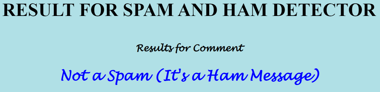 Github Webwonders414spam And Ham Message Detector Python Project
