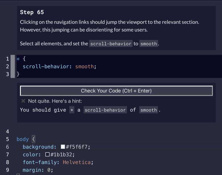 Safari bug - RWD Beta - step 43 - Learn Typography by building a Nutrition Label · Issue #44754 ...