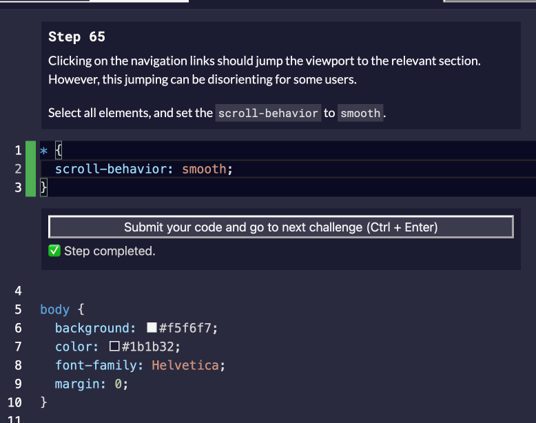 Safari bug - RWD Beta - step 43 - Learn Typography by building a ...