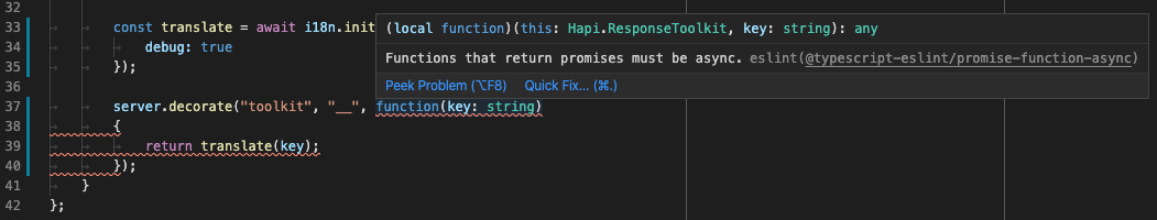Typescript Eslintpromise Function Async Reports An Error For Function That · Issue 1989 0290