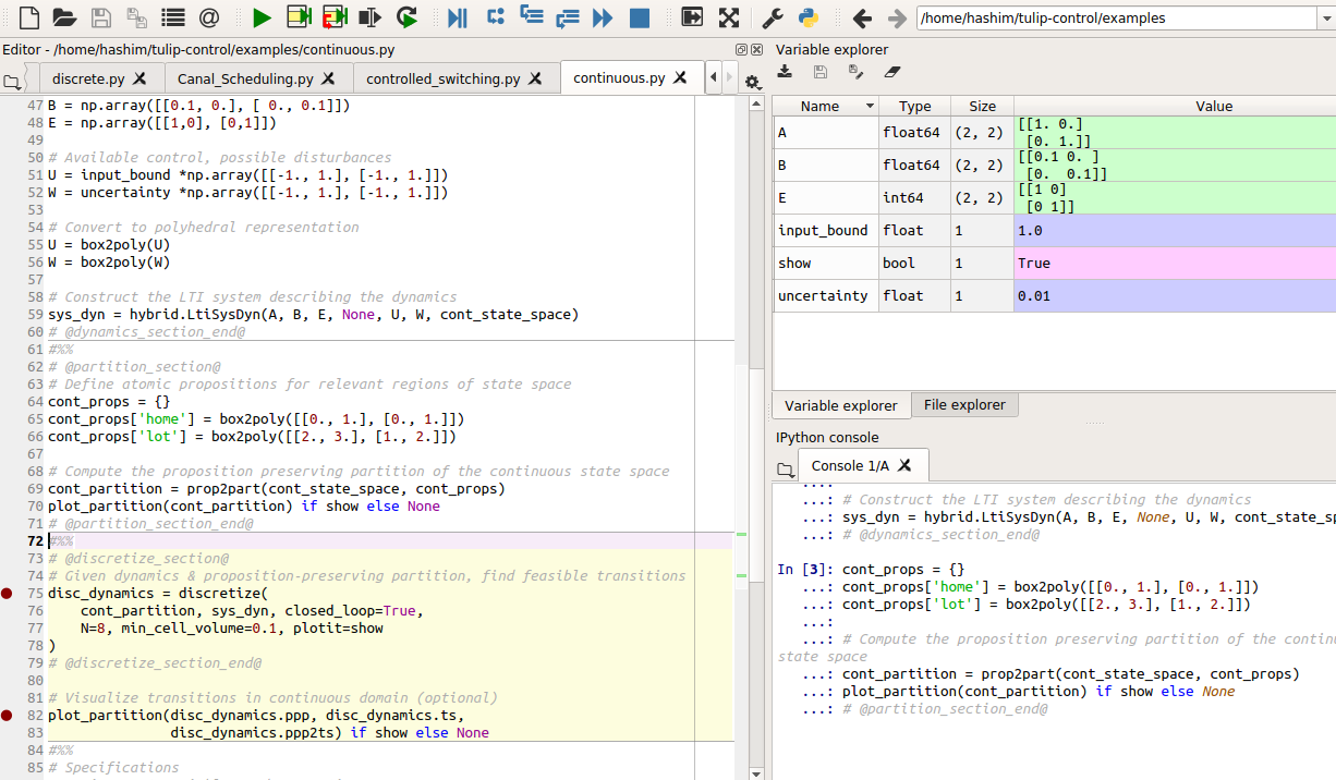 Kernel Dies when prop2part function is called in continuous state robot motion planning example ...