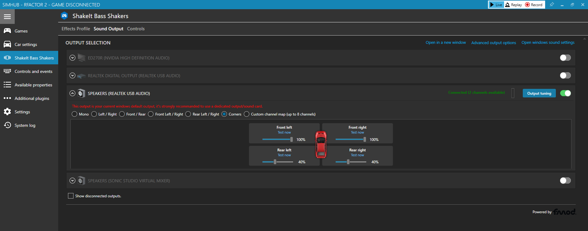 VR stutters with Simhub using bass shakers · Issue #1360 · SHWotever/SimHub · GitHub