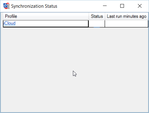 Synchronization Status window no longer shows current status · Issue ...