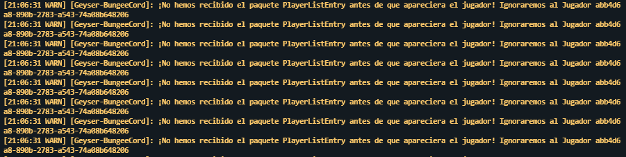 Error PlayerListEntry · Issue #4034 · GeyserMC/Geyser · GitHub