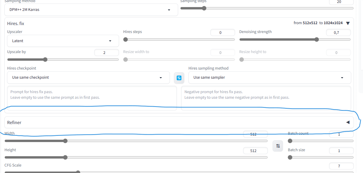 [Bug] - Visual bug on closed High Res Fix or Refiner tabs when the ...