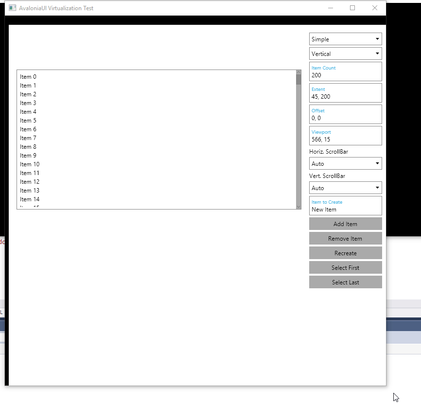 Listbox Virtualization Sometimes Prevents Last Item Selection · Issue 2106 · Avaloniaui