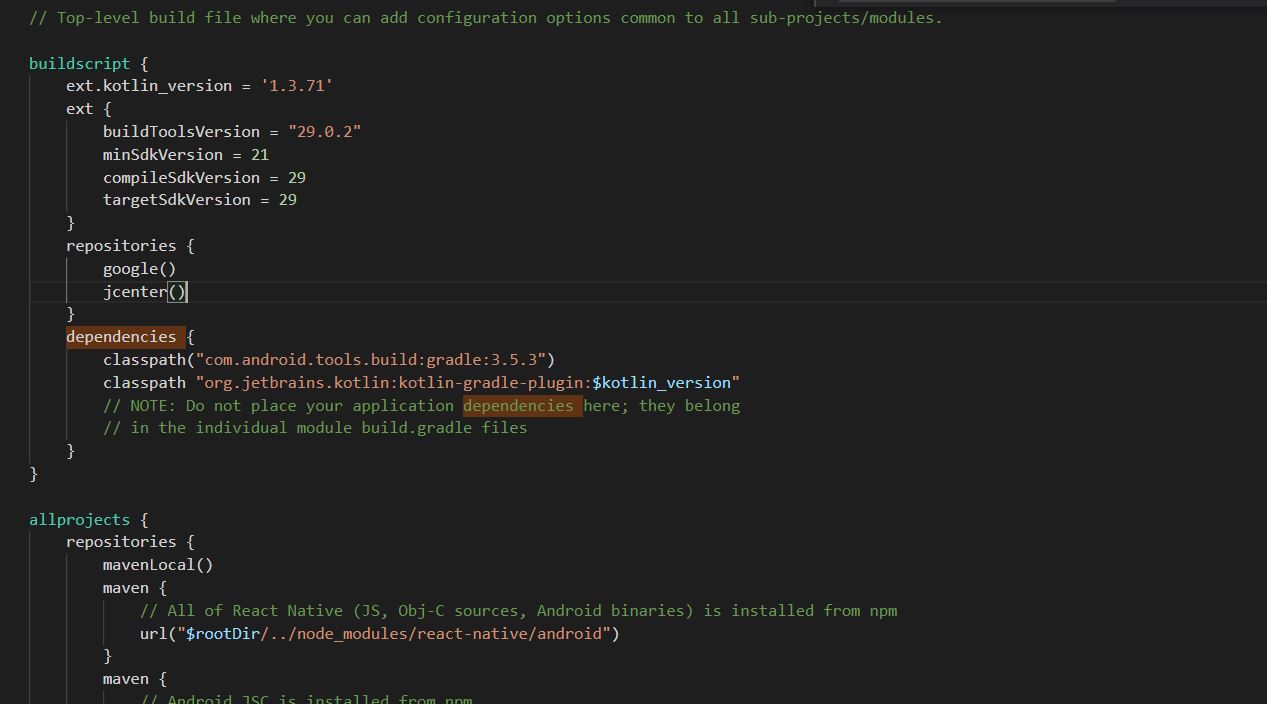 Error: packages.add(new NativeMobileSDKBridgePackage()) in MainApplication.java. cannot find ...