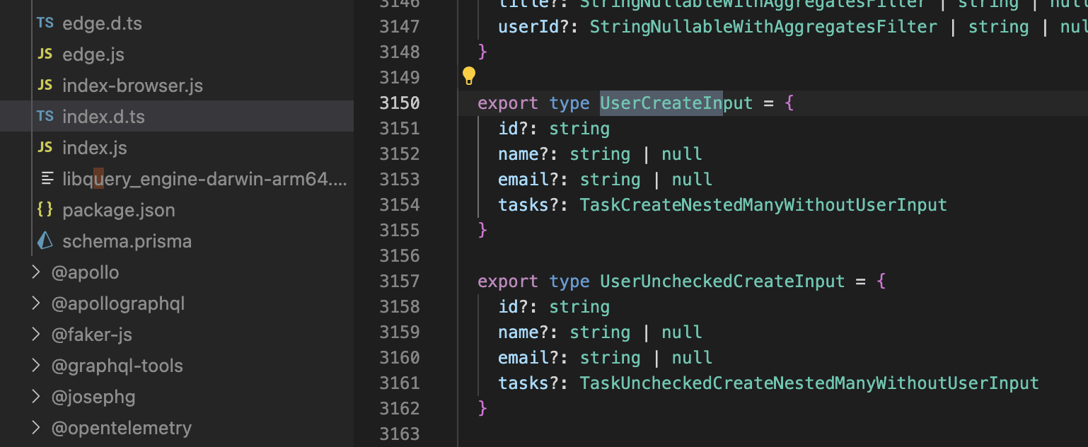 Prisma create returns wrong types when a schema has multi level relations · prisma prisma ...