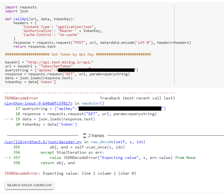 JSONDecodeError: Expecting value: line 1 column 1 (char 0) · Issue #67 ...