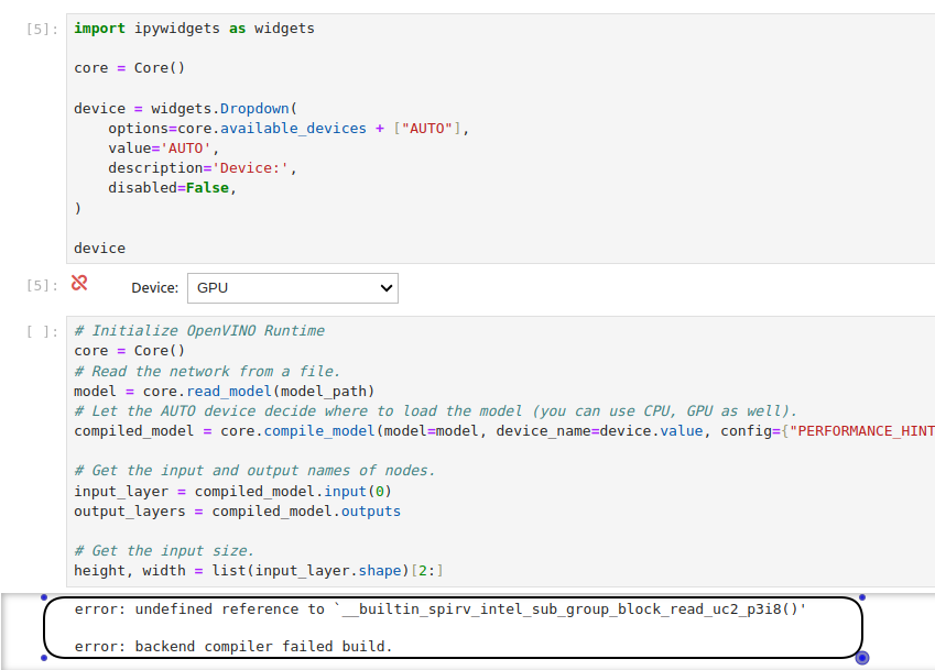 ERR when run 402-pose-estimation.ipynb on PC :NUC with Mesa Intel® Xe Graphics (TGL GT2) · Issue ...