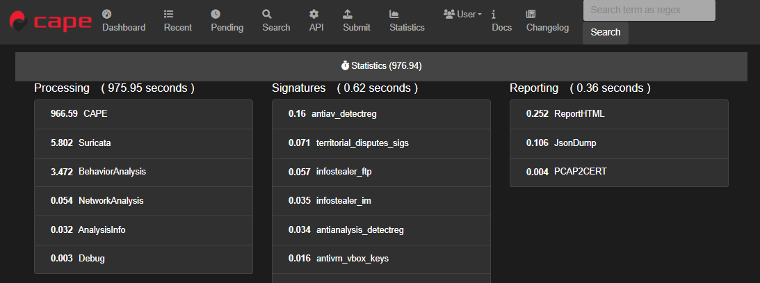 Cape Processing takes time · Issue #1670 · kevoreilly/CAPEv2 · GitHub