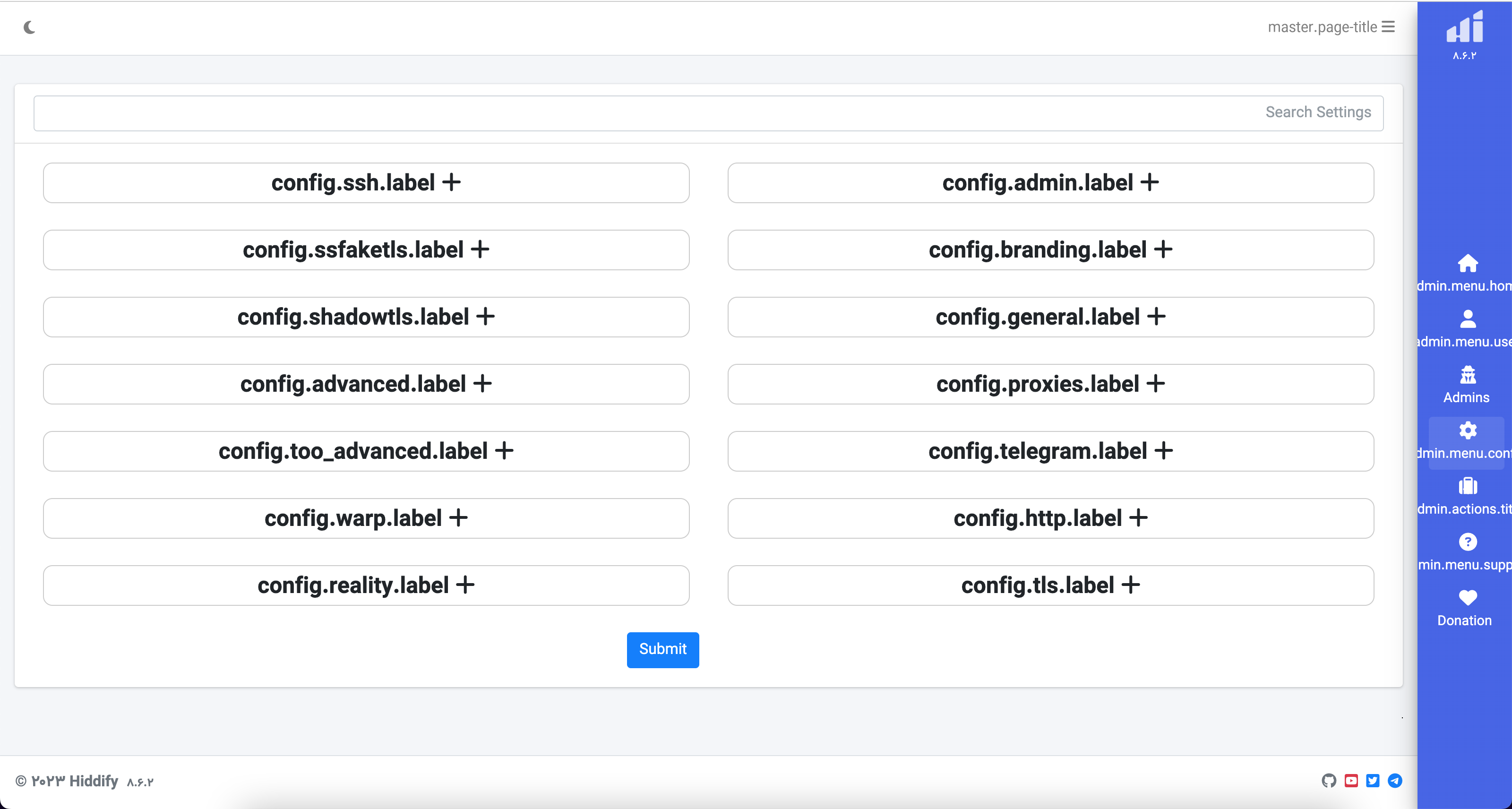مشکل نمایش ترجمه متن‌ها در پنل · Issue 3269 · Hiddifyhiddify Manager · Github 