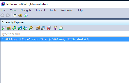 The analyzer assembly references version '4.6.0.0' of the compiler, which is newer than the ...