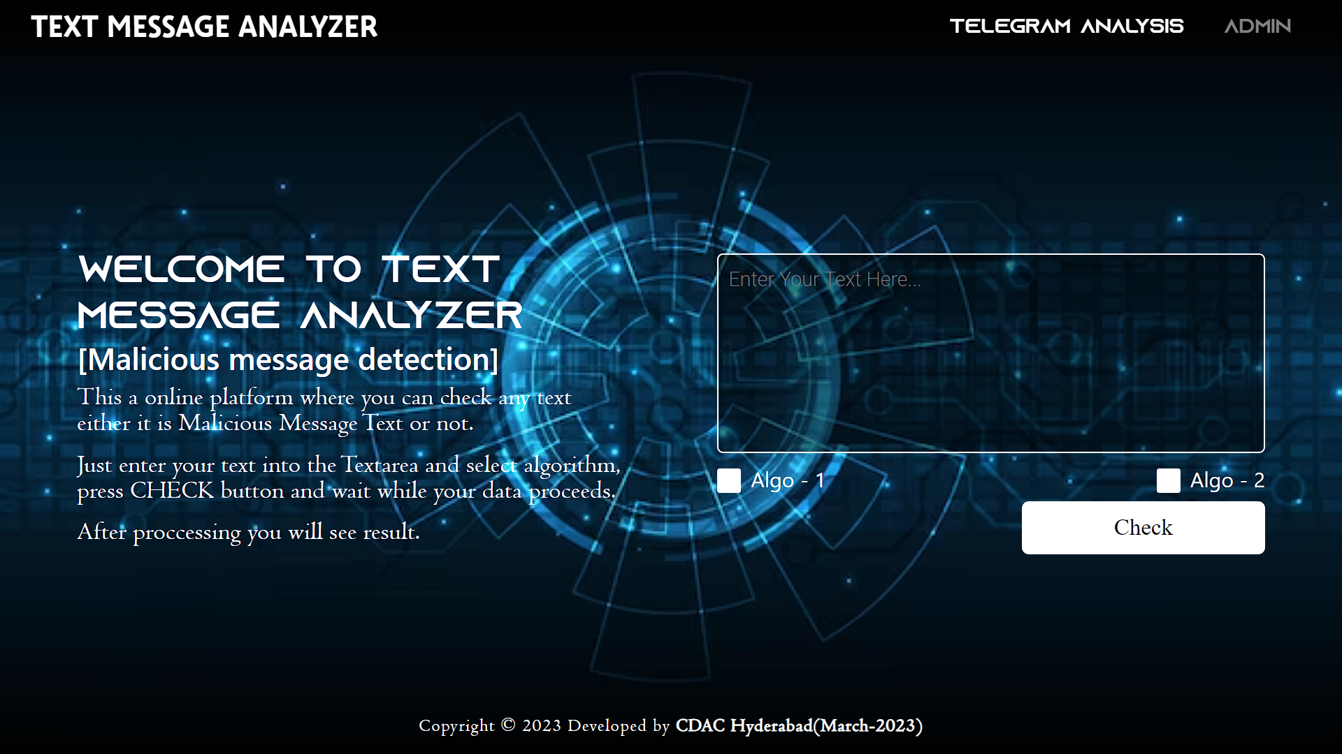 GitHub - abhiD01/Telegram_Malicious_Activity_Detection: This is PG-DBDA final project