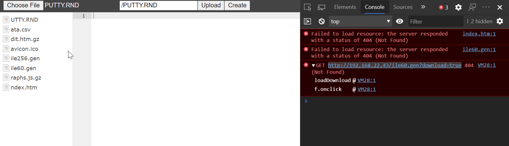File Browser and LittleFS filenames missing first character, no root directory · Issue #243 ...