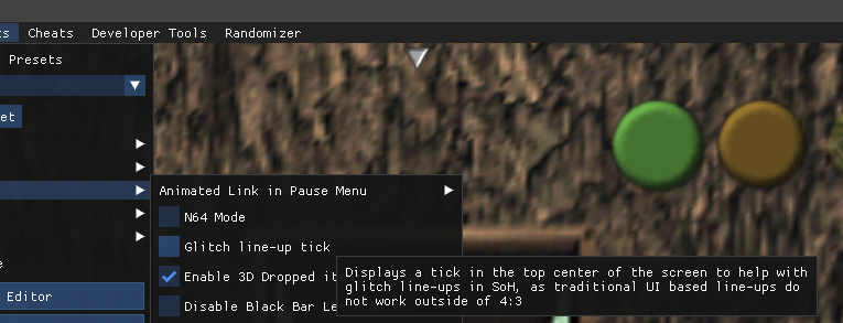 Line up tick defaults on, but checkbox is off · Issue #1897 · HarbourMasters/Shipwright · GitHub