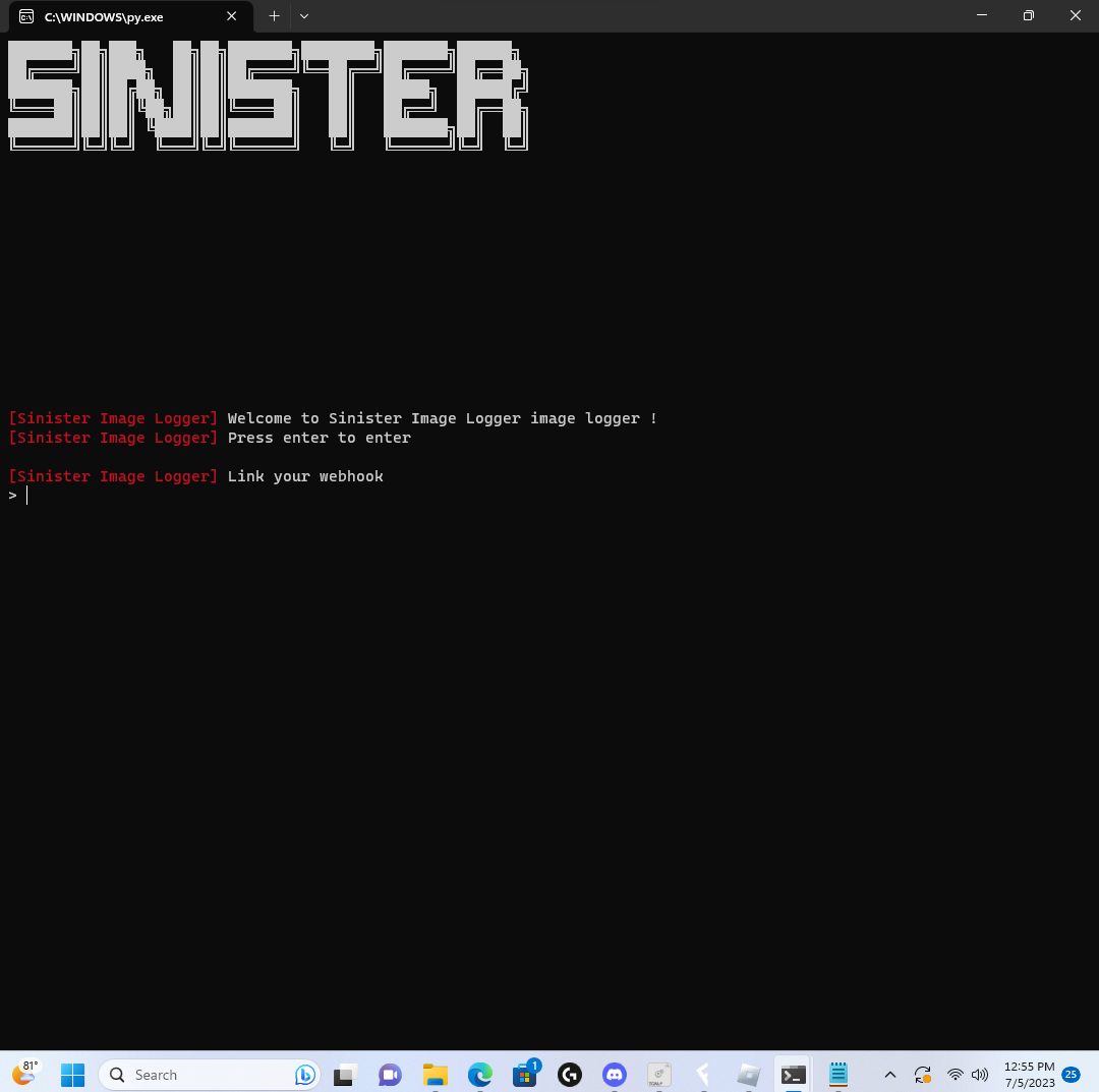 GitHub - ddot667/-Sinister-Image-Logger-