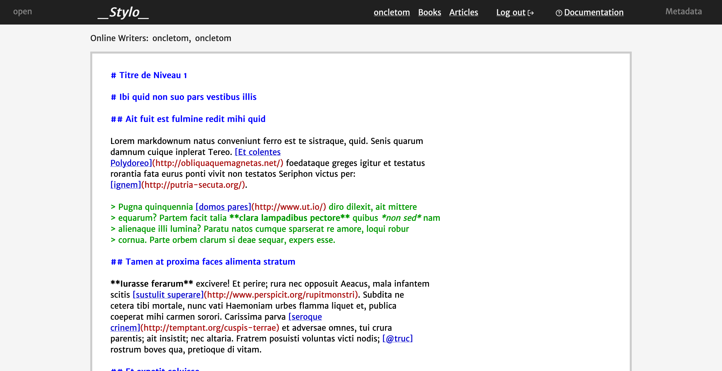 Quand j'ouvre un document Stylo, j'ai la main en écriture, et toute ...