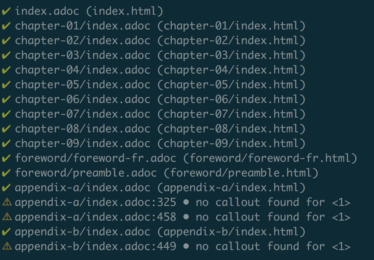 Get errors and warnings · Issue #187 · asciidoctor/asciidoctor.js · GitHub