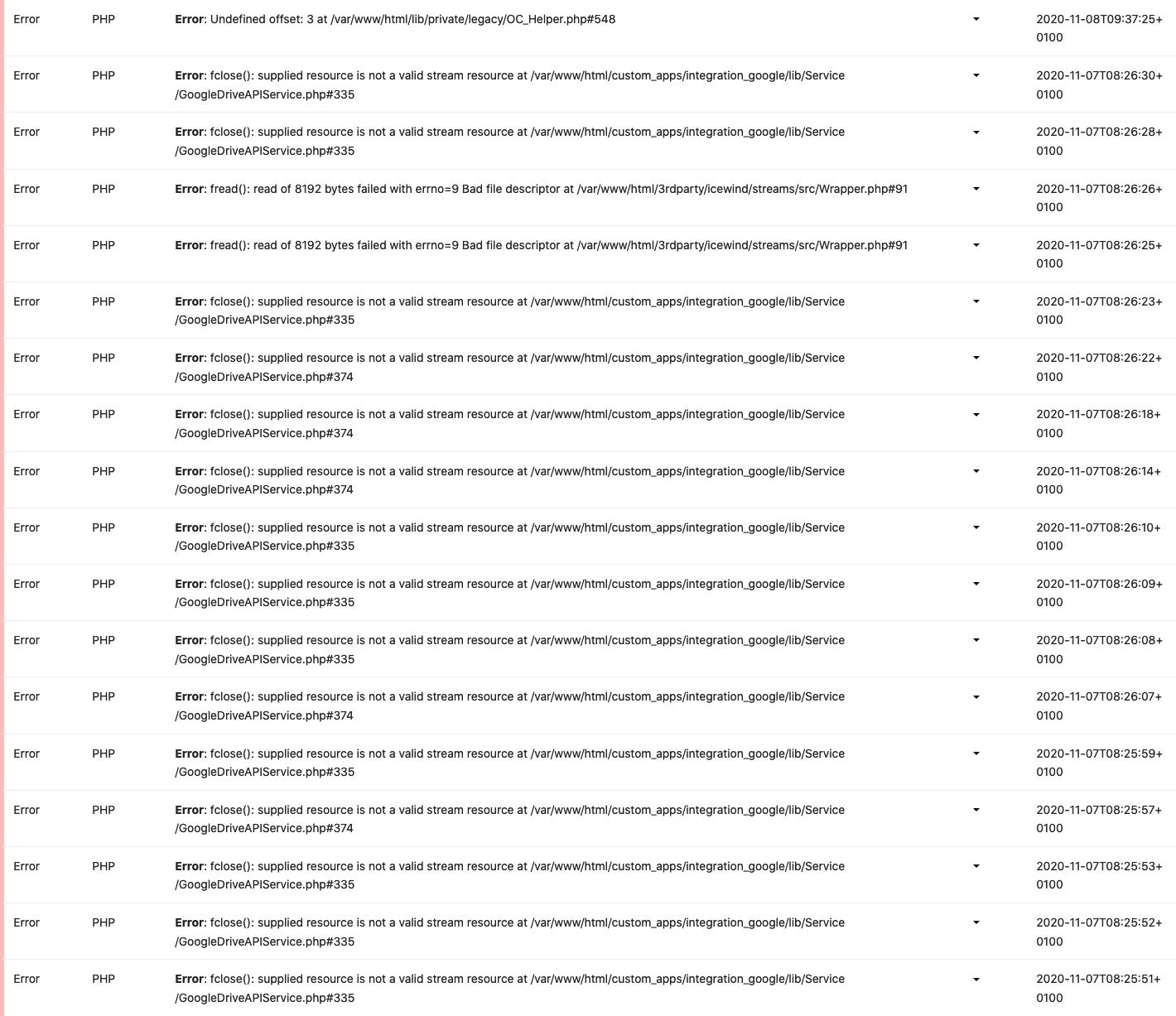 Operation timed out after 30001 milliseconds with 0 bytes received ...