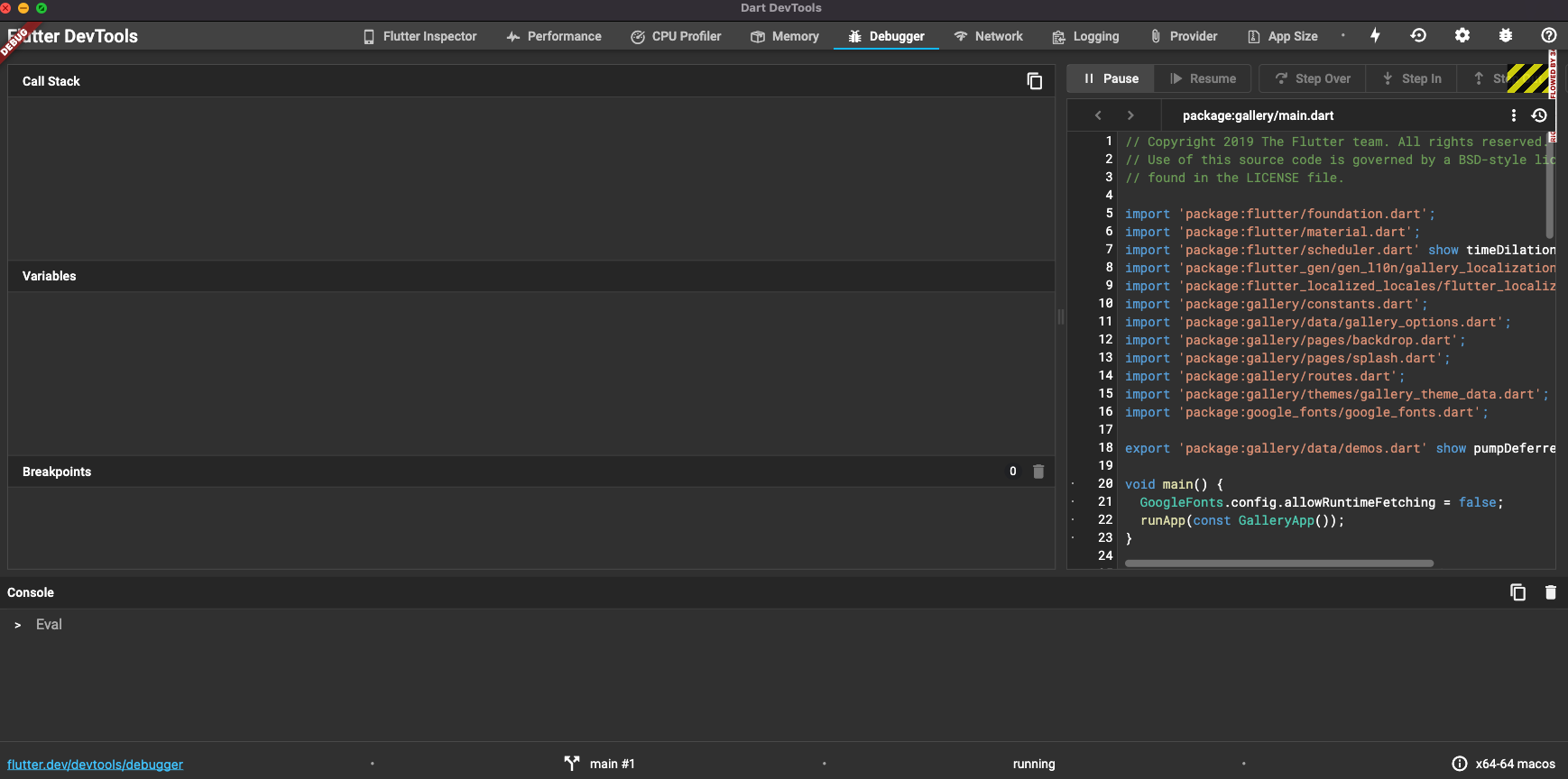 Fix overflow in DebuggerControls · Issue #4072 · flutter/devtools · GitHub